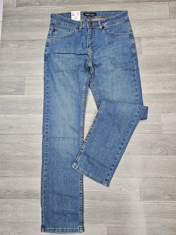Buy Infynite Classic Blue Denim Jeans for Men – Straight Fit | Premium ...