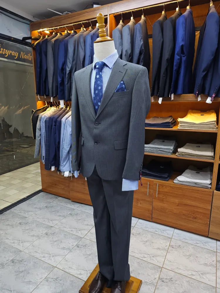 Buy Infynite Charcoal Grey Men’s Suit – Premium Tailored Formal Wear ...