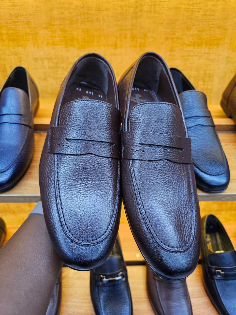 Classic Penny Loafers - Men's Leather Slip-On Shoes | Infynite